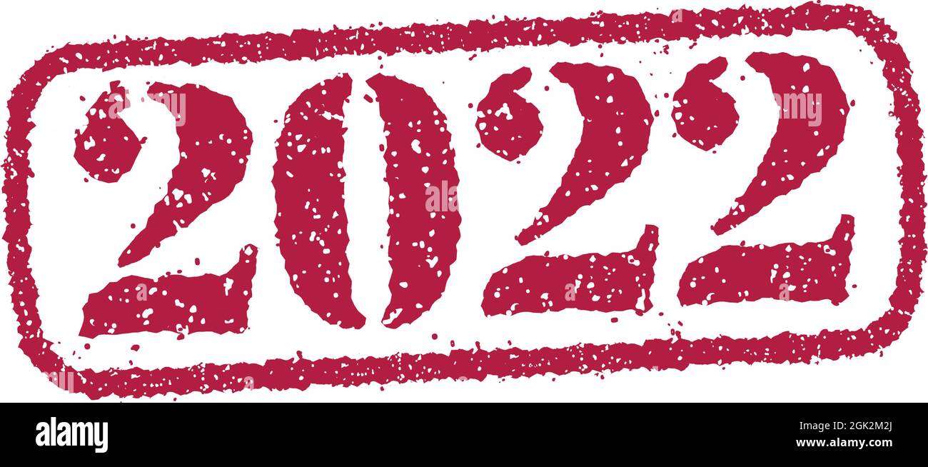 2022 New year rubber stamp illustration Stock Vector Image & Art - Alamy