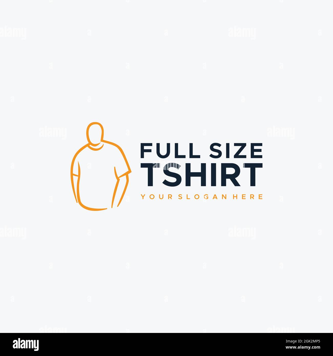 minimalist big SIZE TSHIRT fat man logo design Stock Vector Image & Art ...