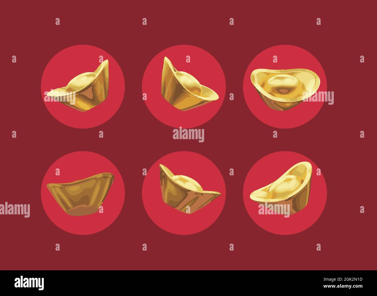 tranditional Chinese gold ingots Stock Vector Image & Art - Alamy