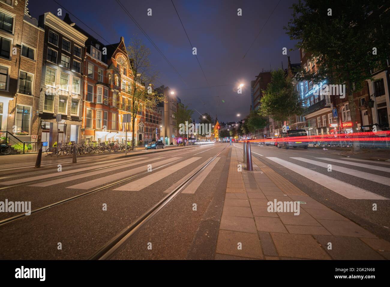 Amsterdam night time scene hi-res stock photography and images - Alamy