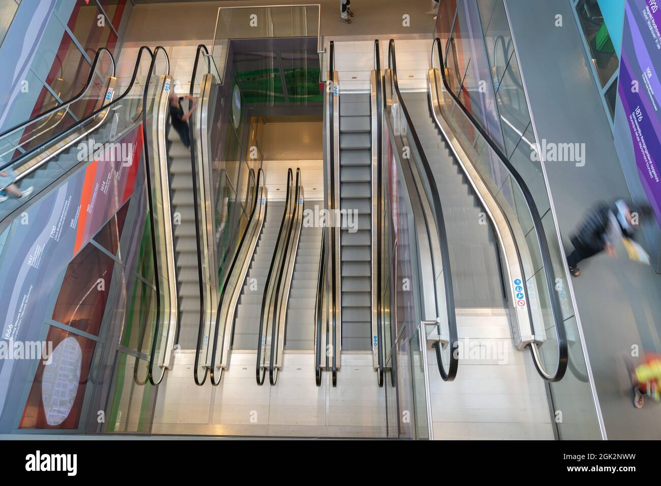 Rotterdam Netherlands - August 21 2017; Market Hall in city, modern ...