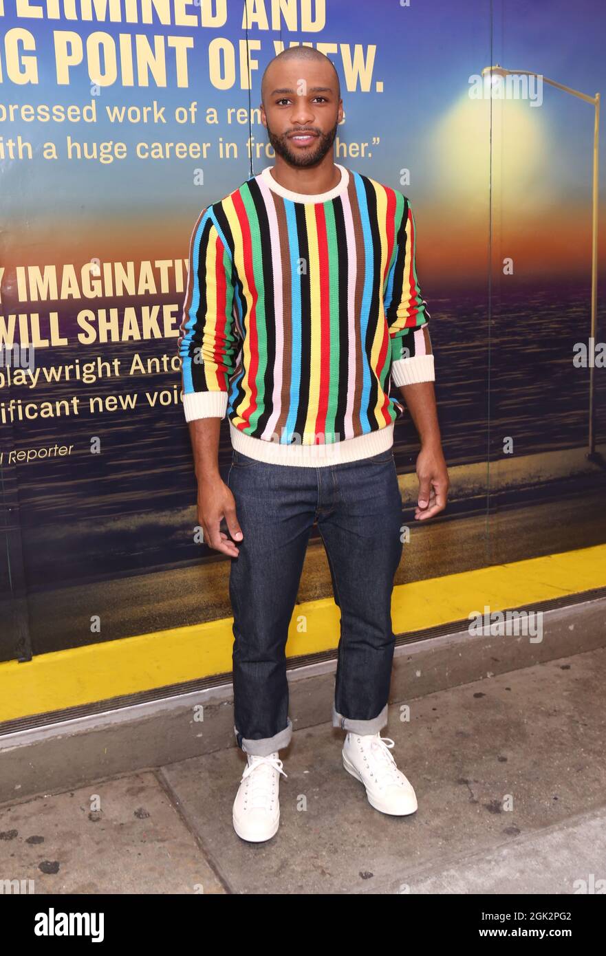 New York, NY, USA. 12th Sep, 2021. Dyllon Burnside arrives at the ...