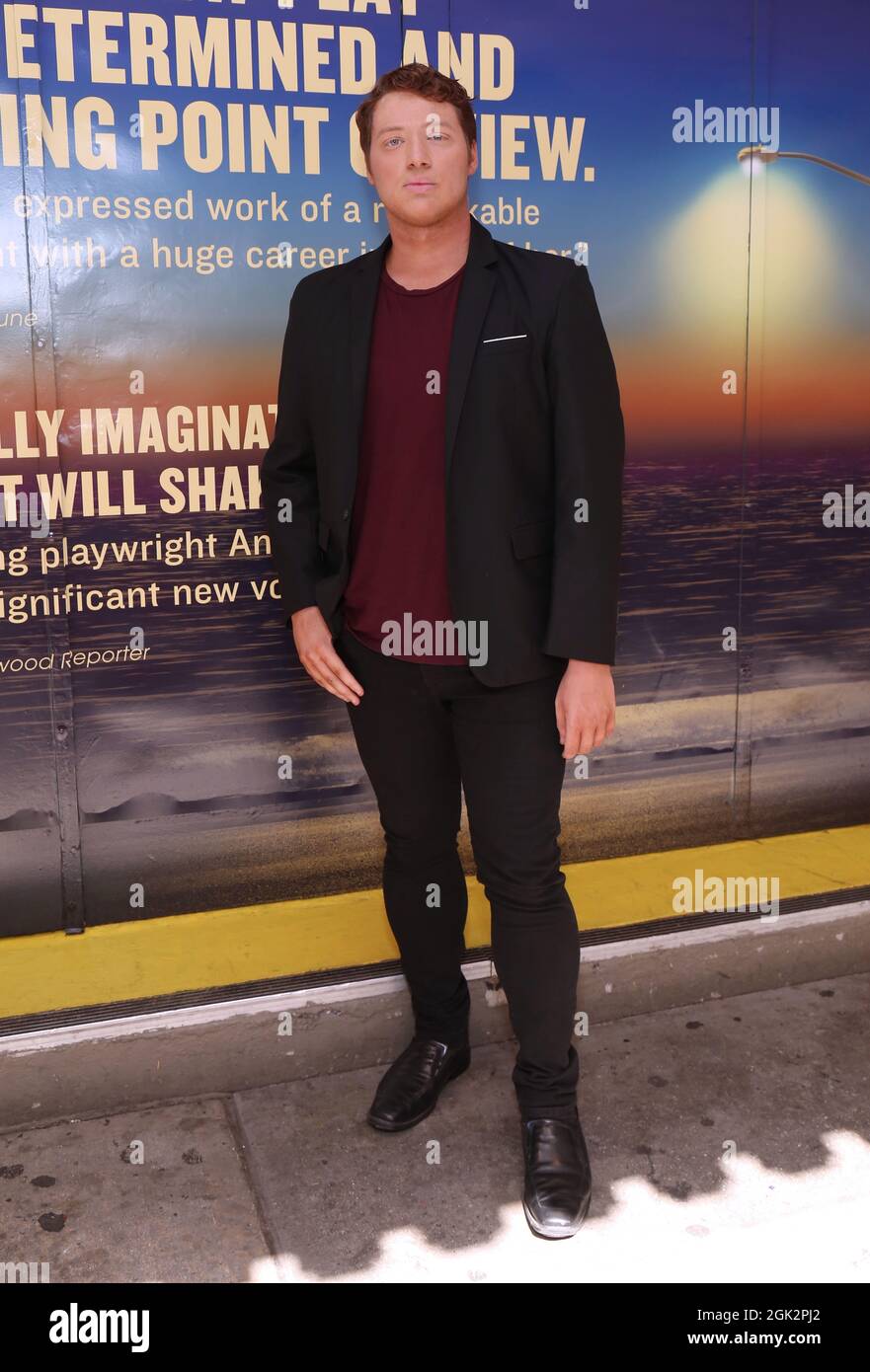 New York, NY, USA. 12th Sep, 2021. Eric Anthony Lopez arrives at the Broadway opening for Pass ...