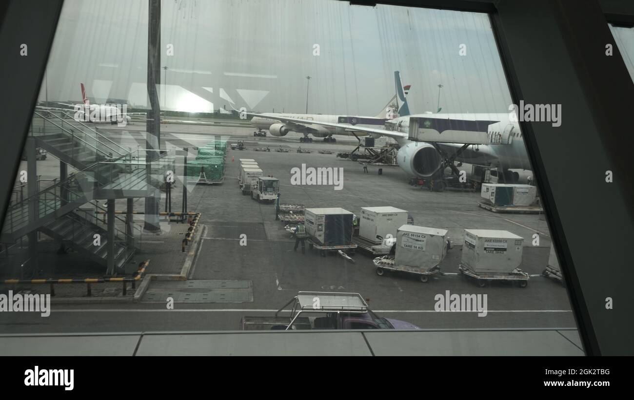 Cathay Pacific Air Terminal Departure Lounge at Bangkok Thailand ...