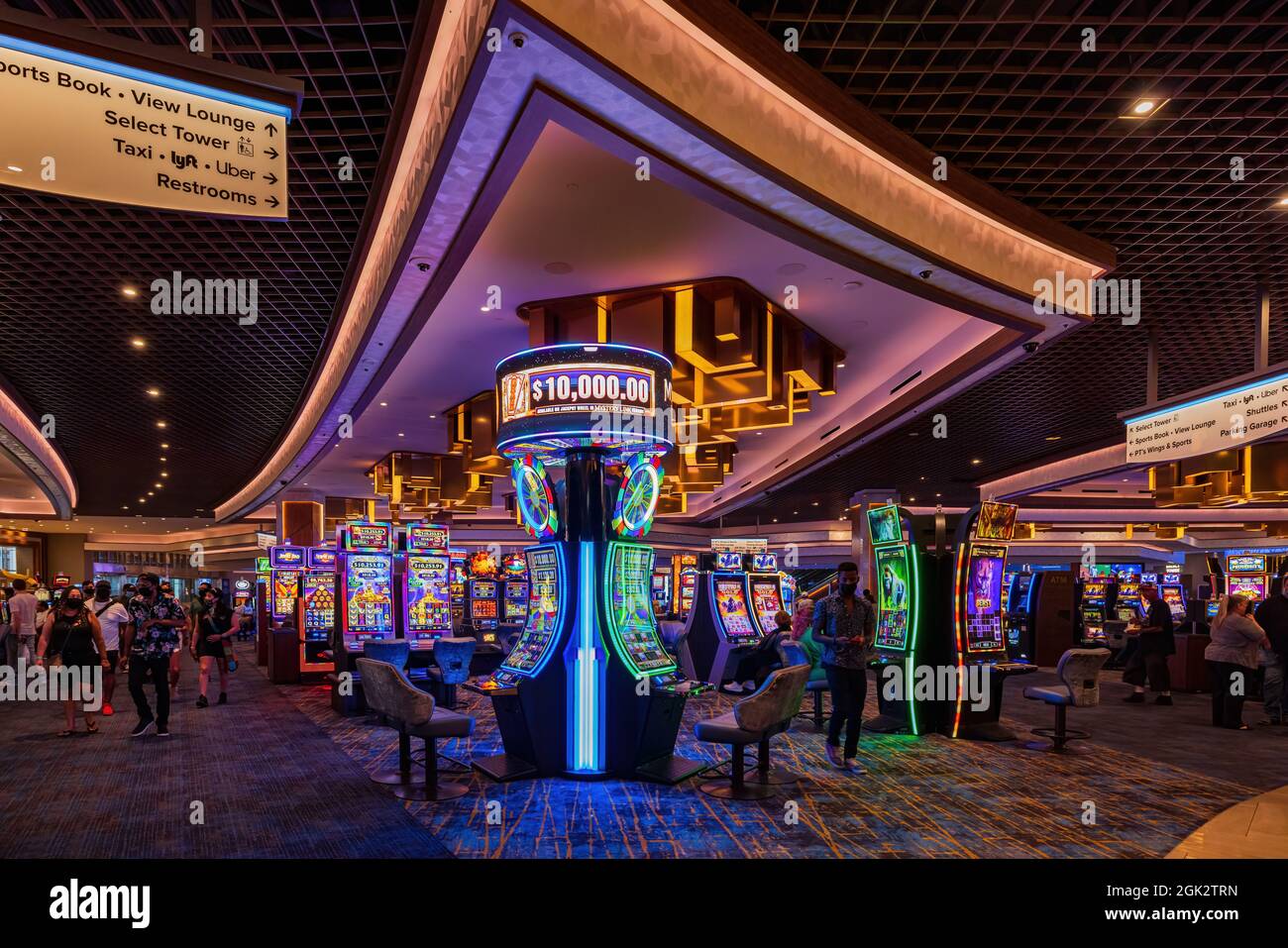 Las Vegas, AUG 16, 2021 - Interior view of The STRAT Hotel Casino and ...