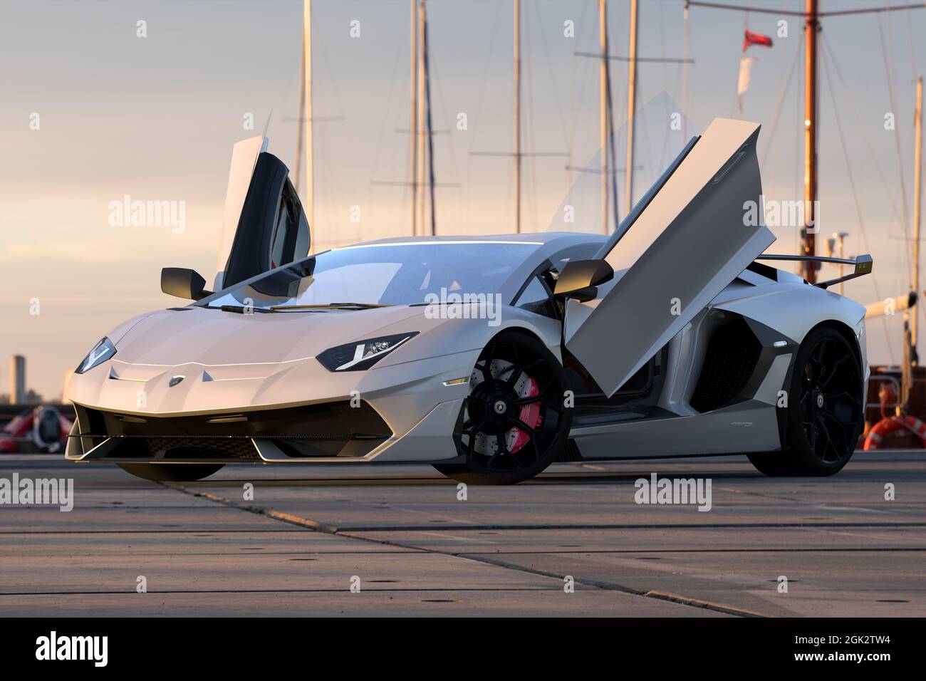 Lamborghini aventador-flagship vehicle Italian manufacturer Stock Photo ...