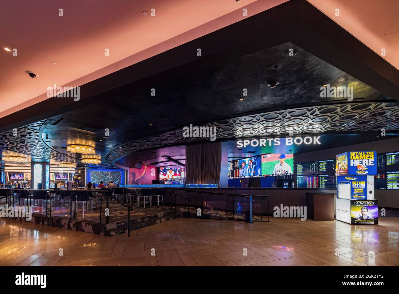 Las Vegas, AUG 16, 2021 - Interior view of The STRAT Hotel Casino and ...