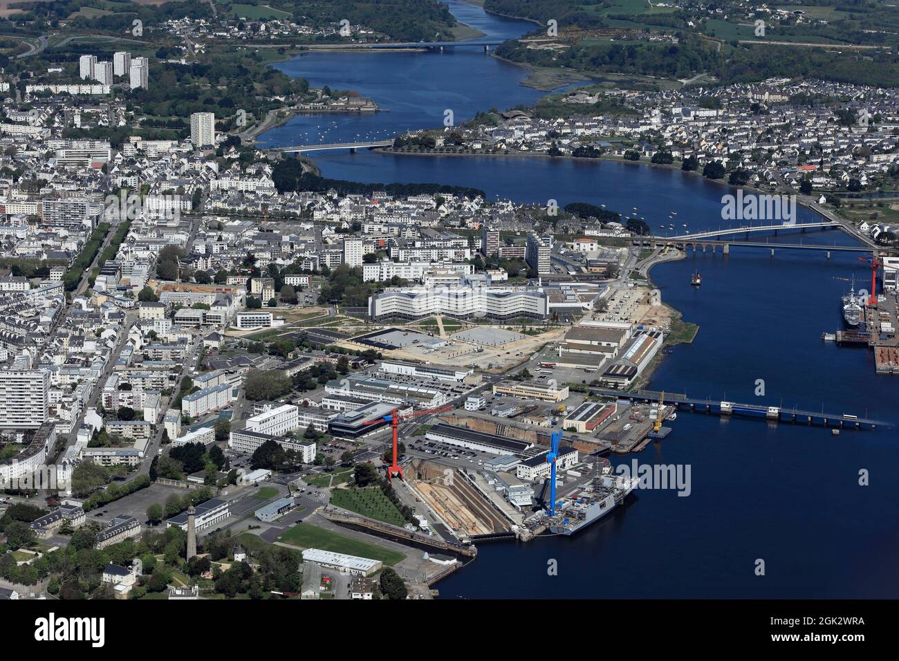 FRANCE MORBIHAN (56) HARBOUR OF LORIENT Stock Photo - Alamy