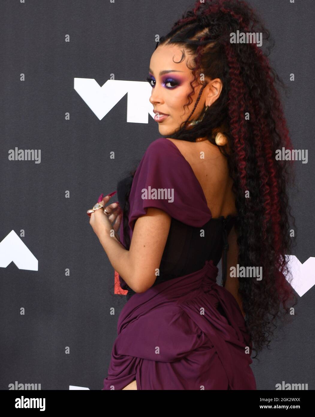 New York, USA. 12th Sep, 2021. Doja Cat attends the 2021 MTV Video ...