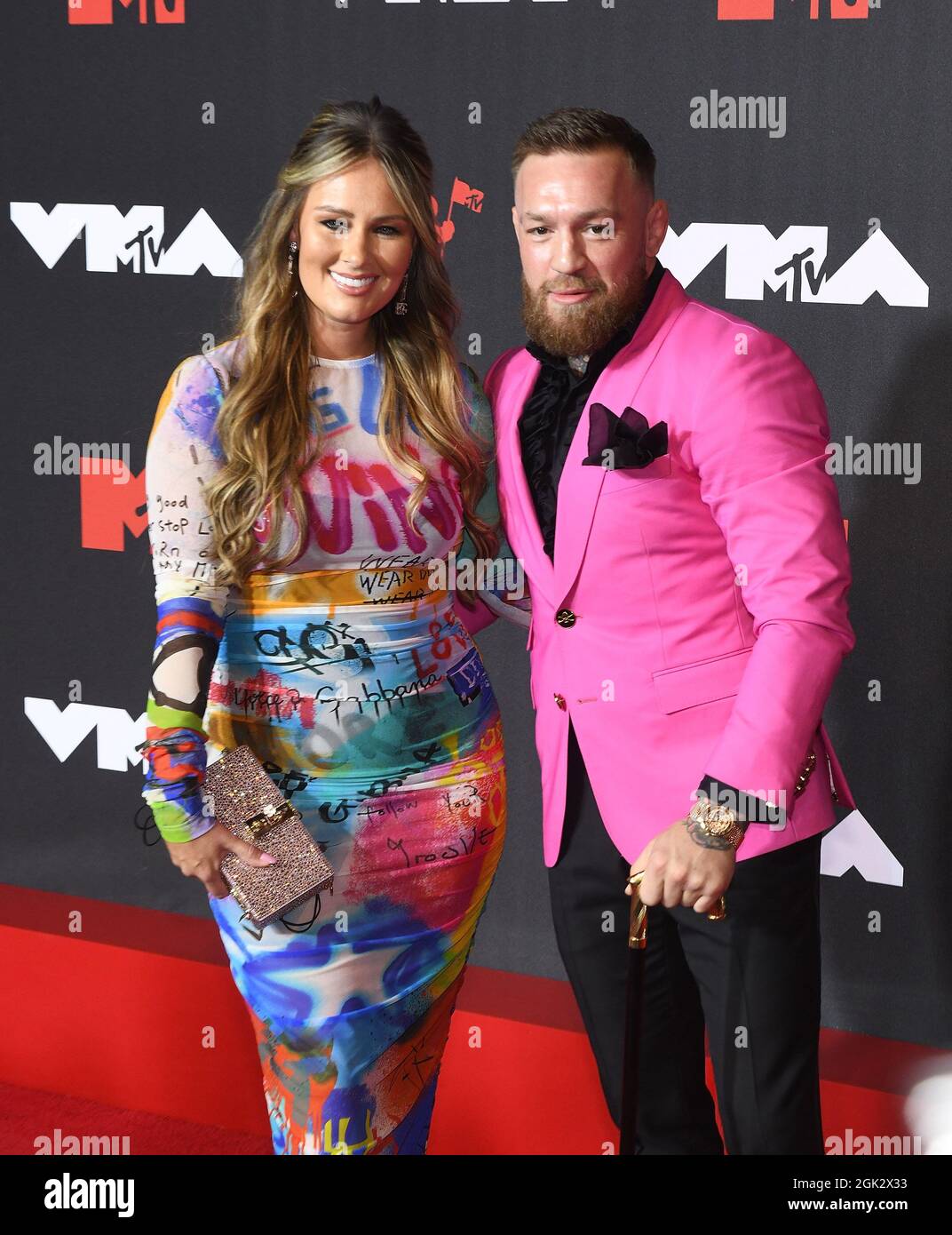 New York, USA. 12th Sep, 2021. Dee Devlin, Conor McGregor attend the ...