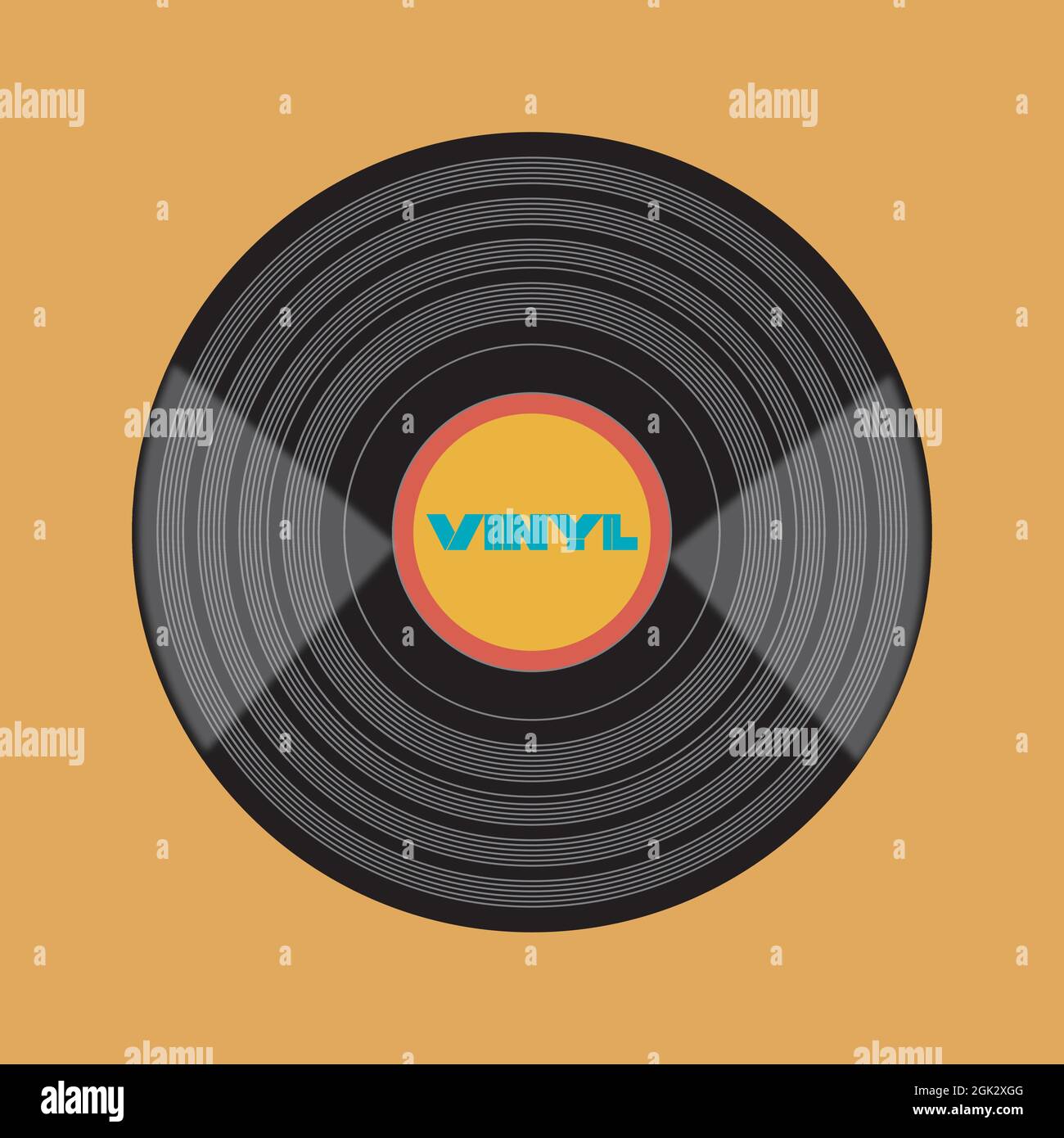 Vinyl record vector design icon Stock Vector Images - Alamy