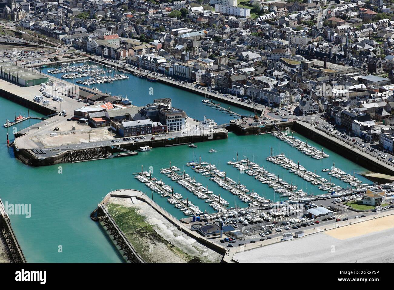 Fecamp harbour aerial hi-res stock photography and images - Alamy
