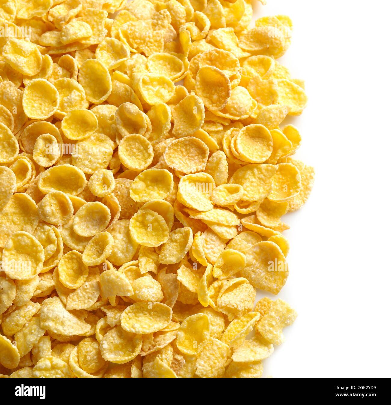 Tasty cornflakes on white background Stock Photo - Alamy