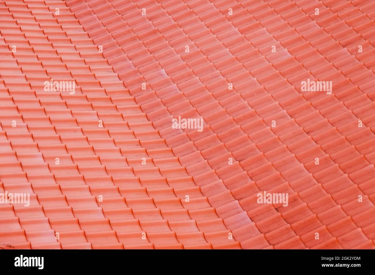 Traditional red roof tiling, abstract background photo texture Stock ...