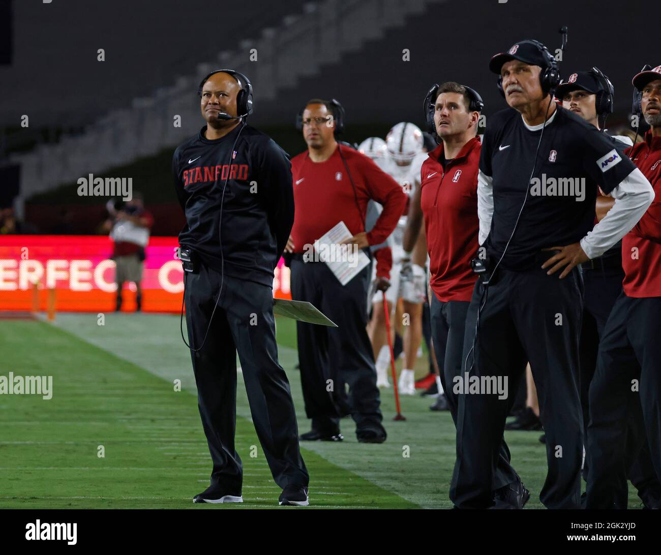 September 11, 2021 Stanford Cardinal head coach David Shaw in action ...
