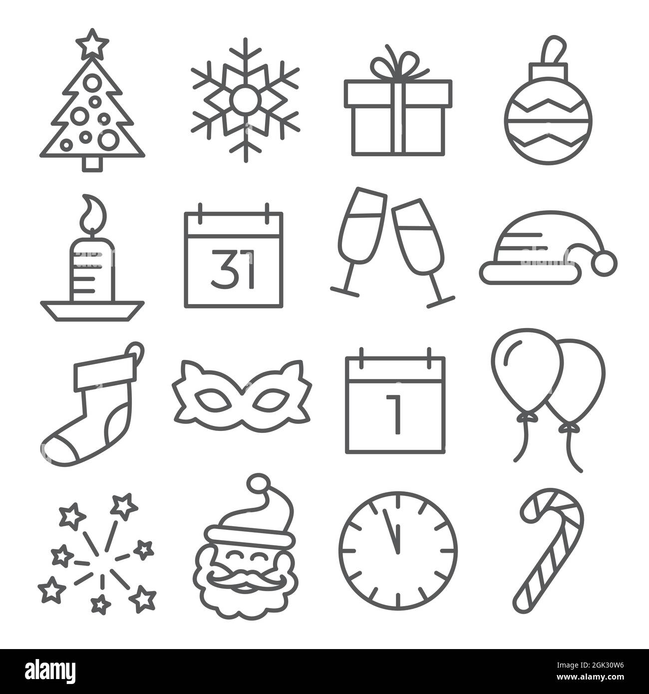 New year fireworks on night Cut Out Stock Images & Pictures - Alamy