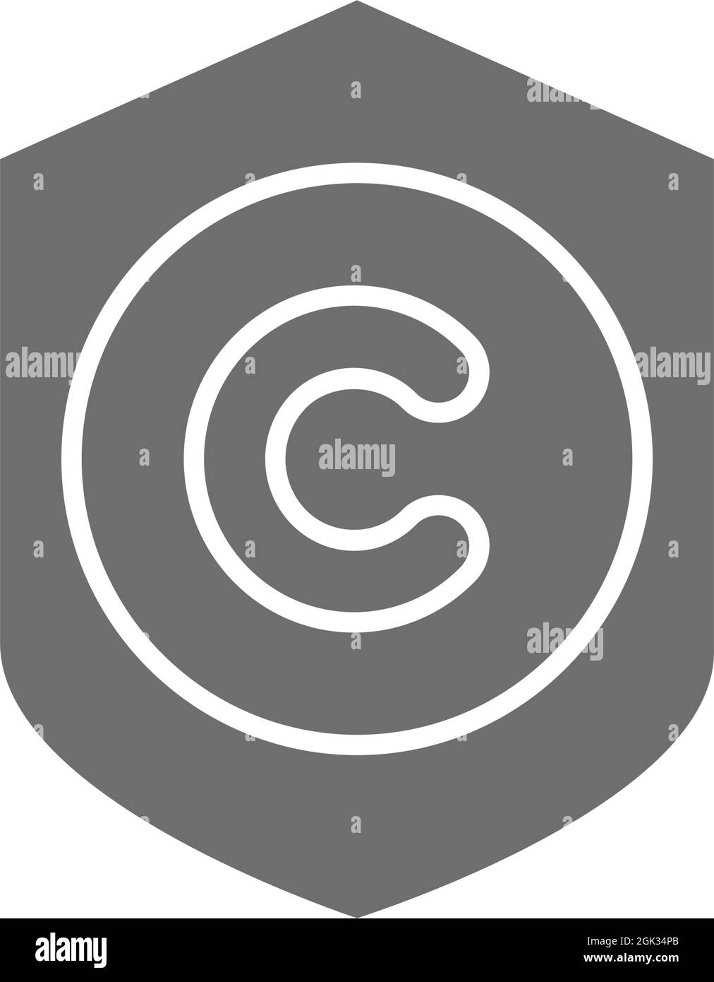 Copyright outline vector icon Cut Out Stock Images & Pictures - Alamy