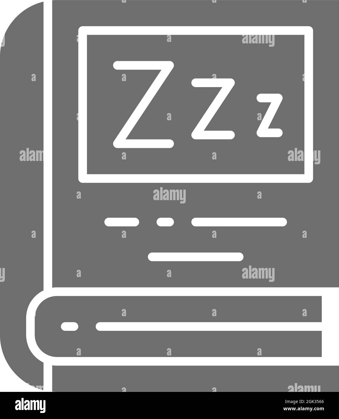 Vector book for bedtime reading grey icon Stock Vector Image & Art - Alamy