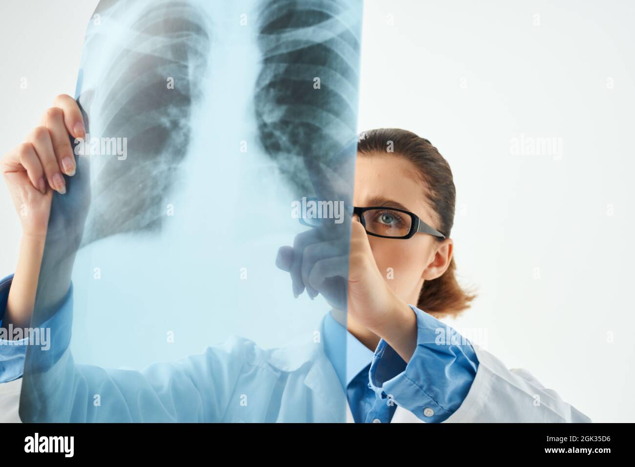 nurse examination Professional isolated background Stock Photo - Alamy
