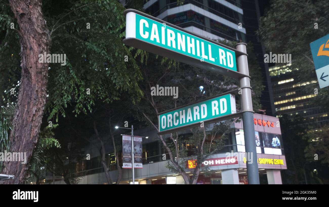 Orchard road street sign singapore hi-res stock photography and images ...