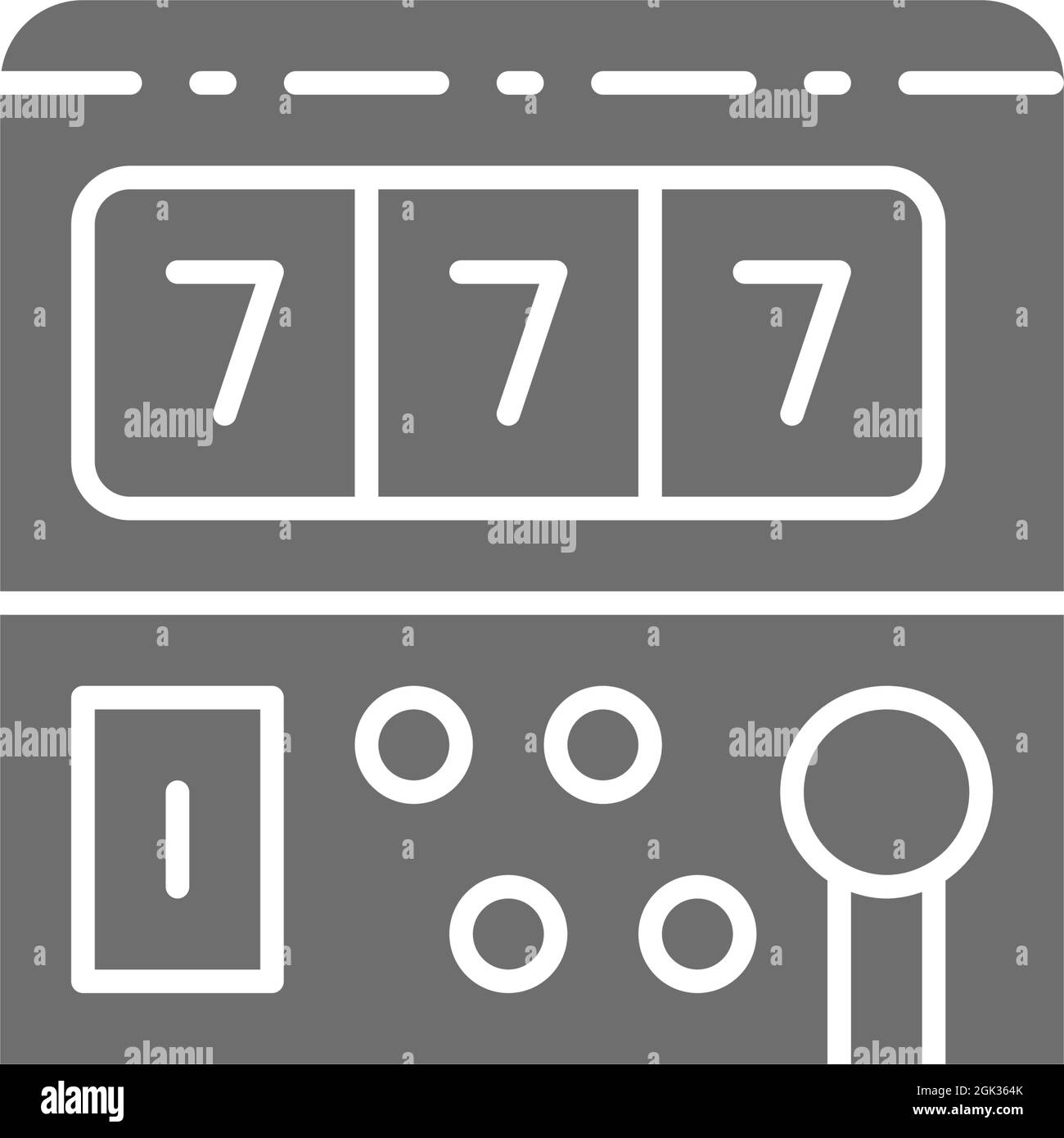 Slot machine game Black and White Stock Photos & Images - Alamy