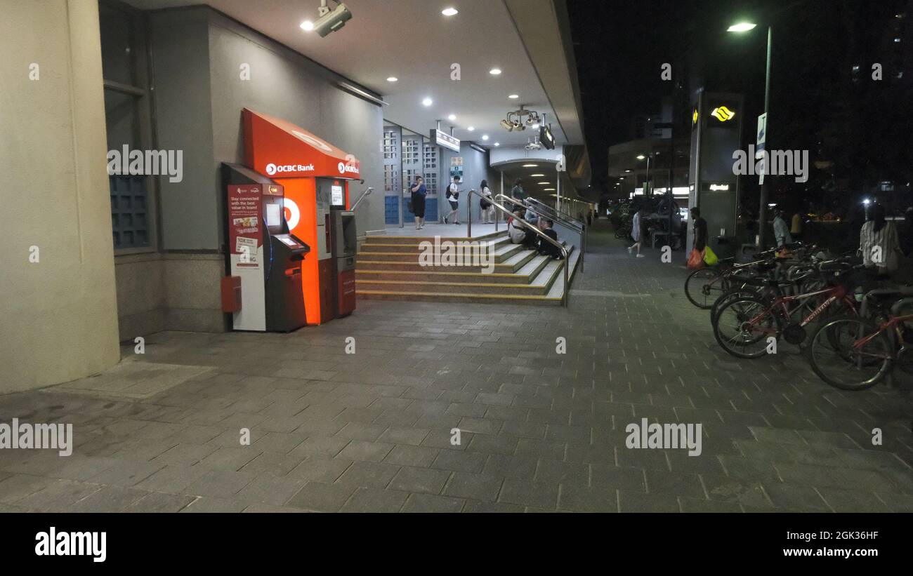 MRT Station Aljunied in Geylang Area Singapore at Night Stock Photo - Alamy