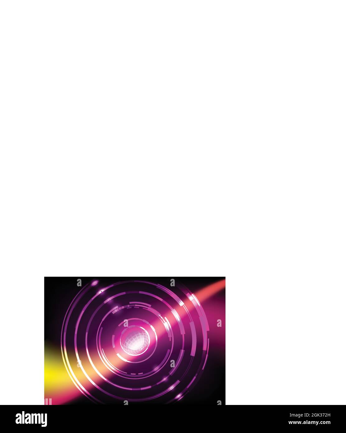 Abstract background bright ball circle tech shiny radar sphere planet ...