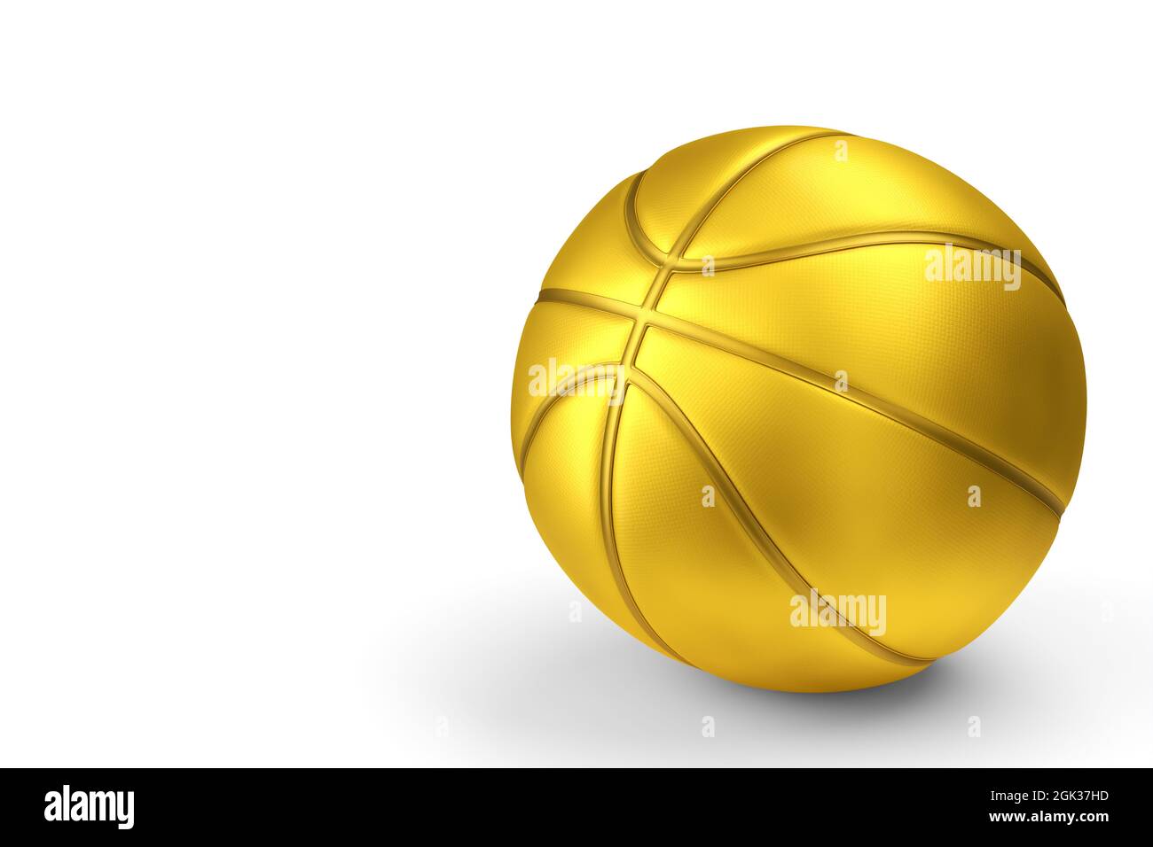 Gold basketball ball isolated on white background Stock Photo - Alamy