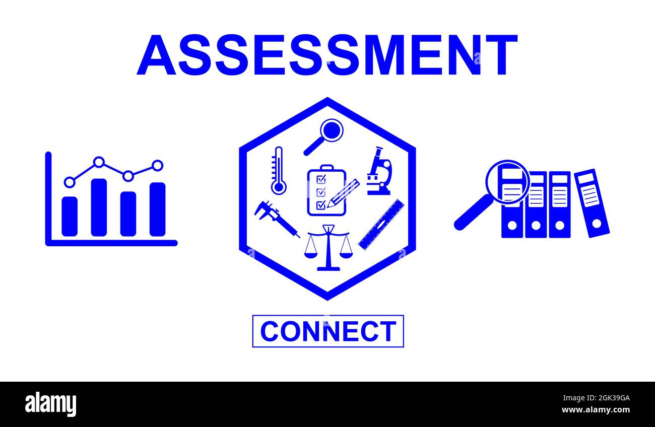Illustration of an assessment concept Stock Photo - Alamy