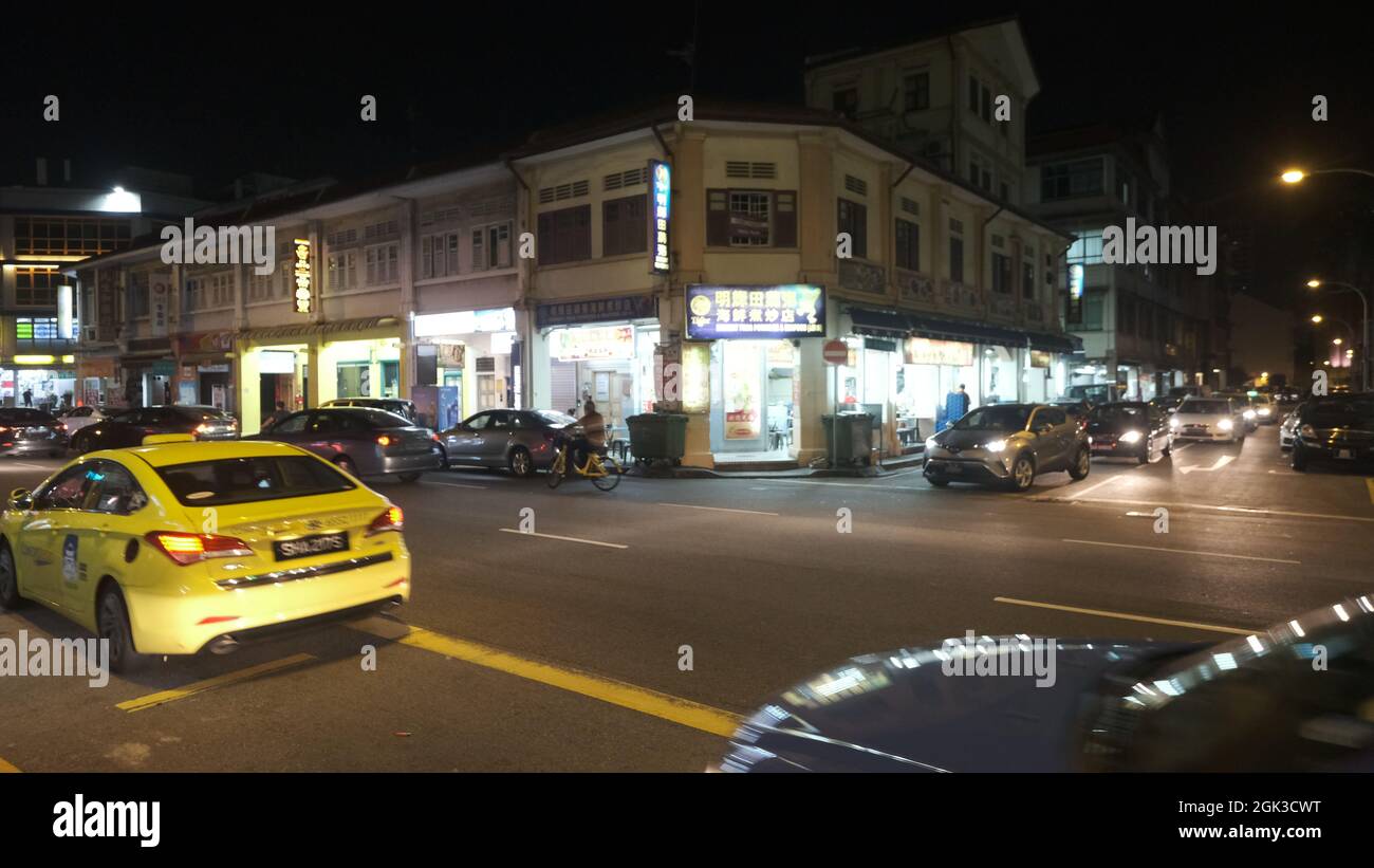 Geylang Road in Geylang Area Singapore at Night Stock Photo - Alamy