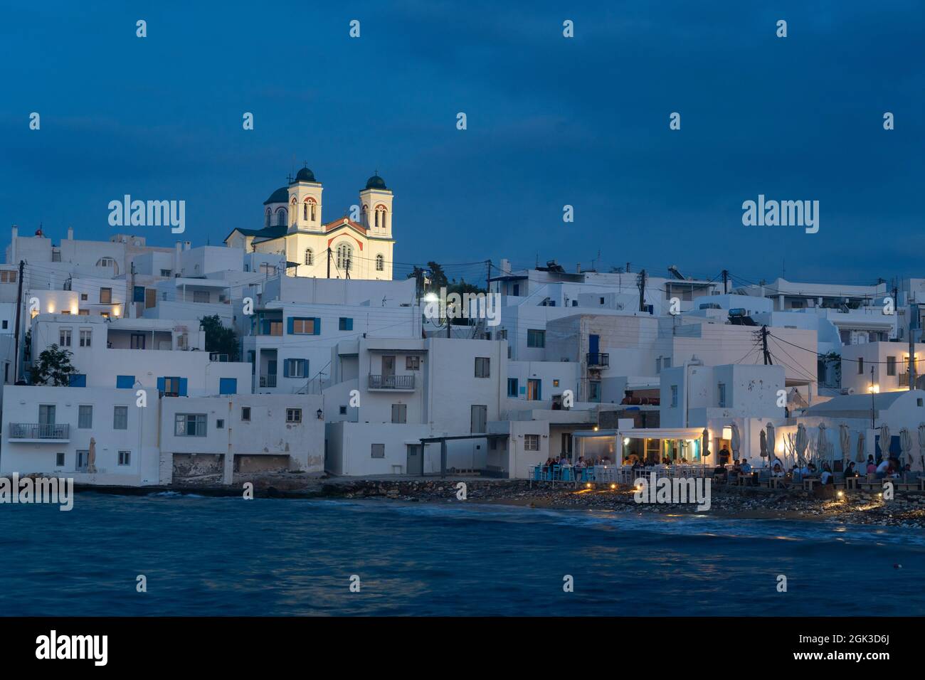 Night view of naoussa hi-res stock photography and images - Alamy