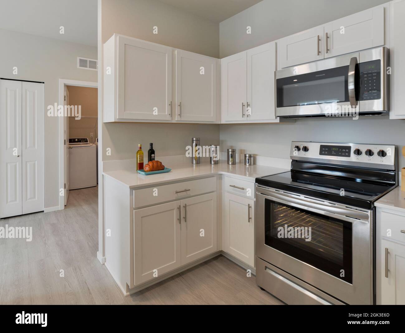 Modern residential kitchen interior Stock Photo - Alamy