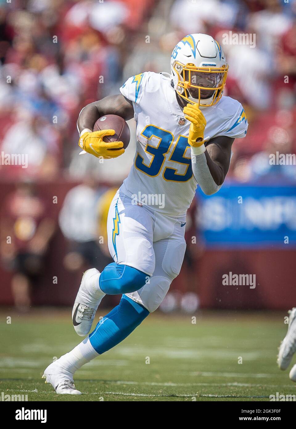 September 12, 2021: Los Angeles Chargers running back Larry Rountree ...