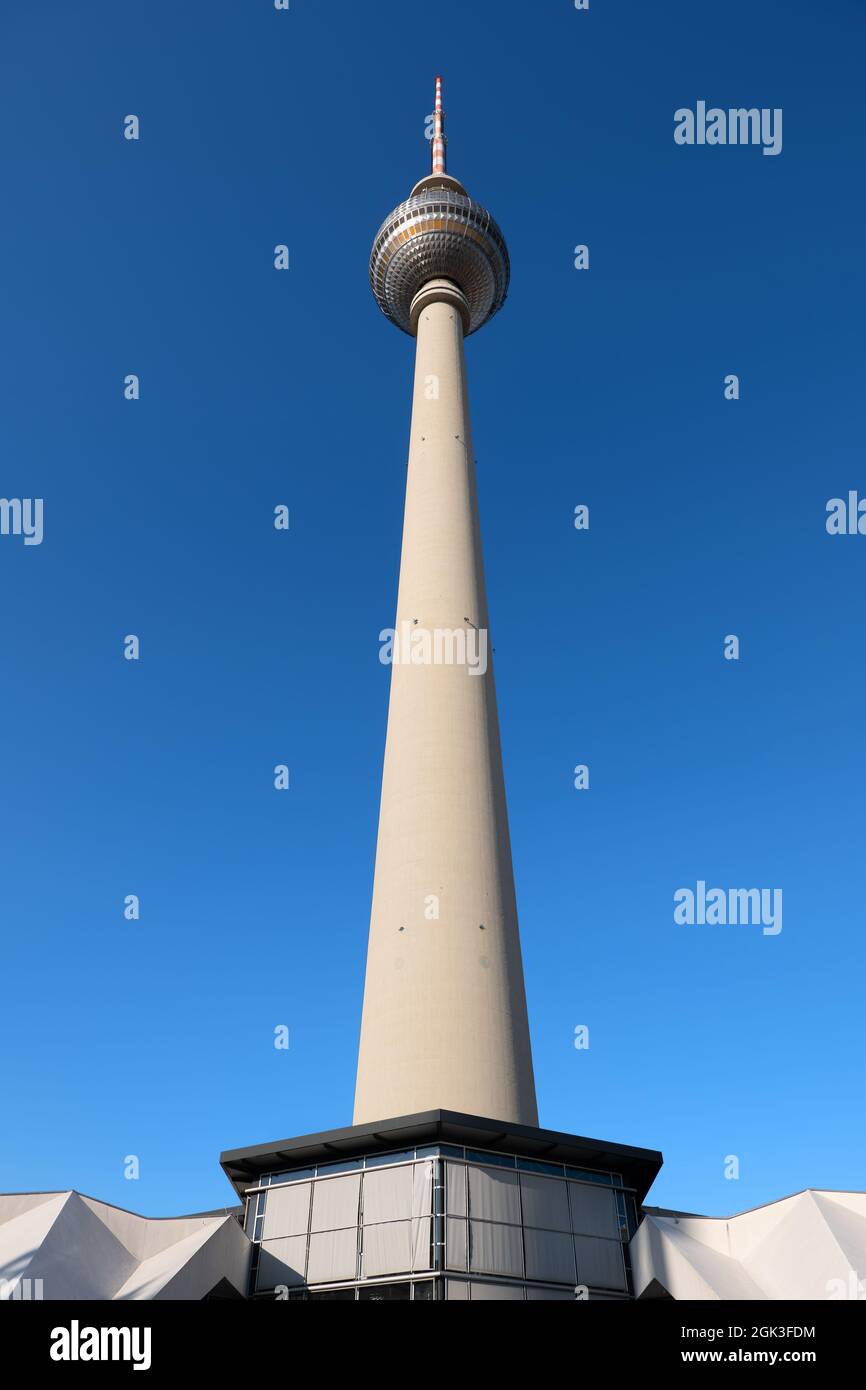 Berlin Television Tower (Berliner Fernsehturm) in Berlin, Germany ...