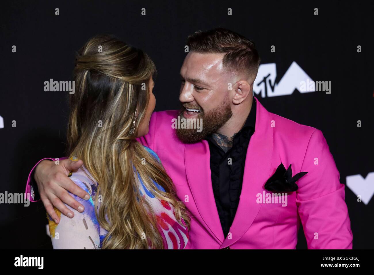 New York, USA. 12th Sep, 2021. Dee Devlin and Conor McGregor attend the ...