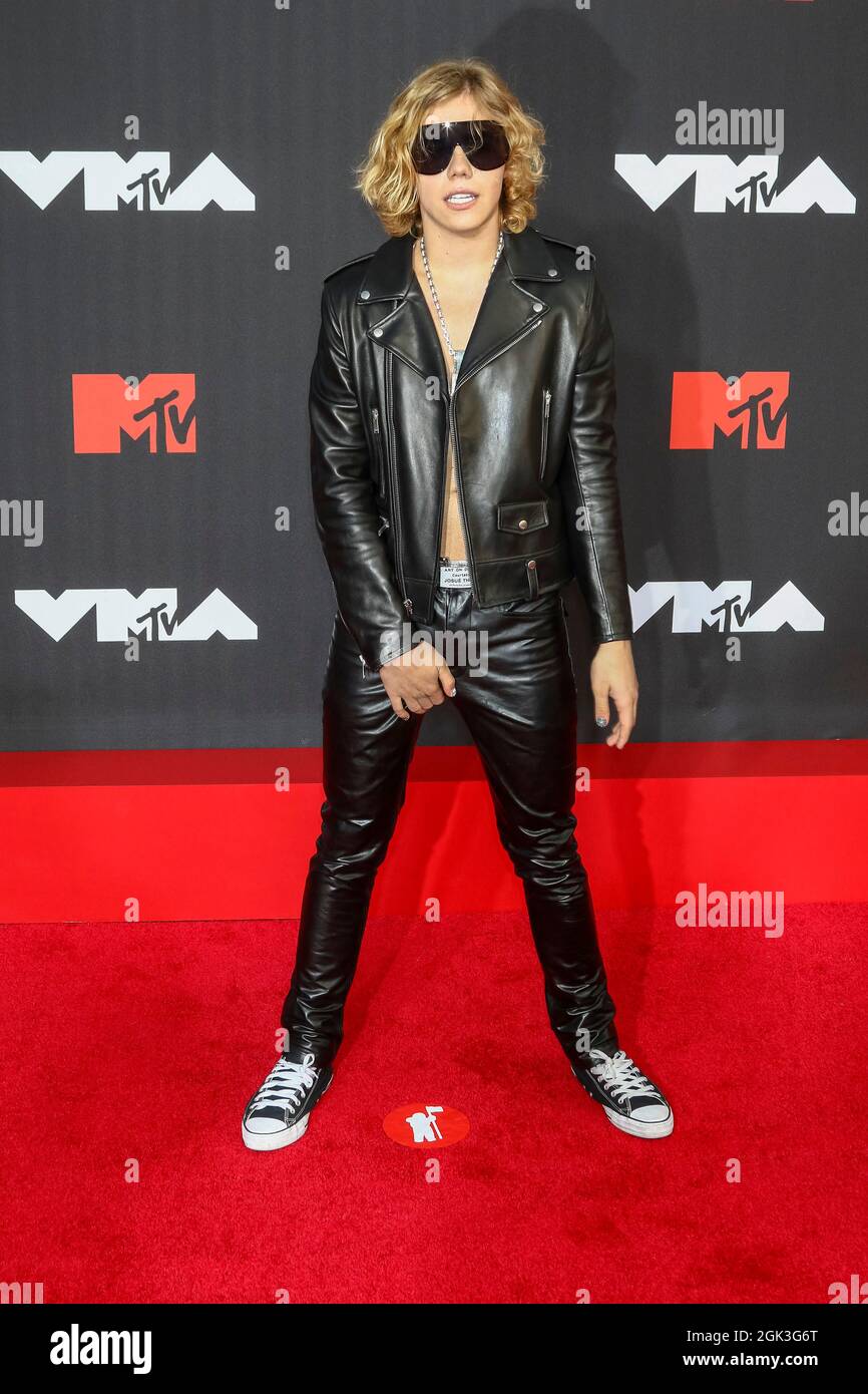 New York, USA. 12th Sep, 2021. The Kid Laroi attends the 2021 MTV Video ...