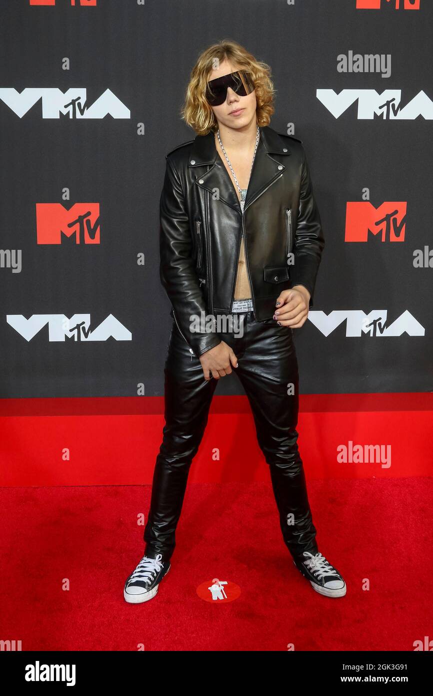 New York, USA. 12th Sep, 2021. The Kid Laroi attends the 2021 MTV Video ...