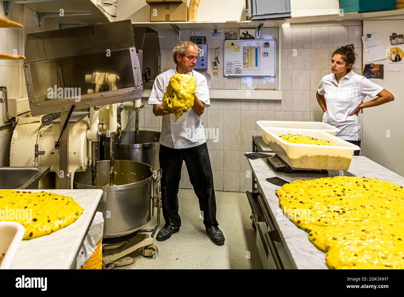 Panettone Production in the Pasticceria Marnin in Locarno, Switzerland ...