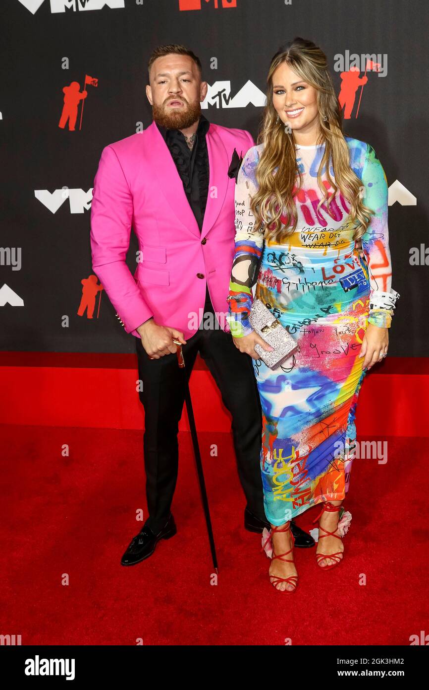 New York, USA. 12th Sep, 2021. Dee Devlin and Conor McGregor attend the ...