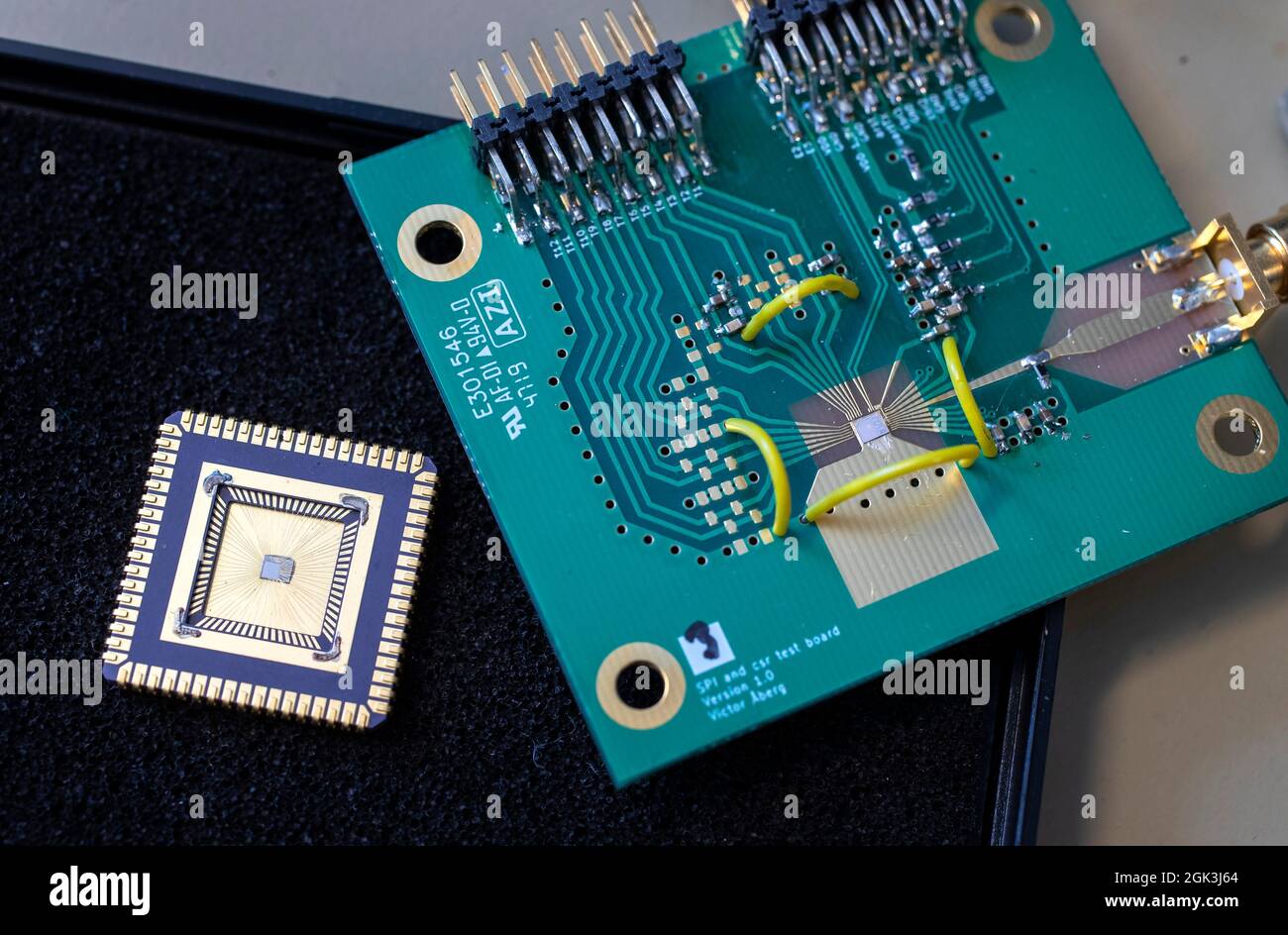 A semiconductor sits between a conductor and an insulator and is ...