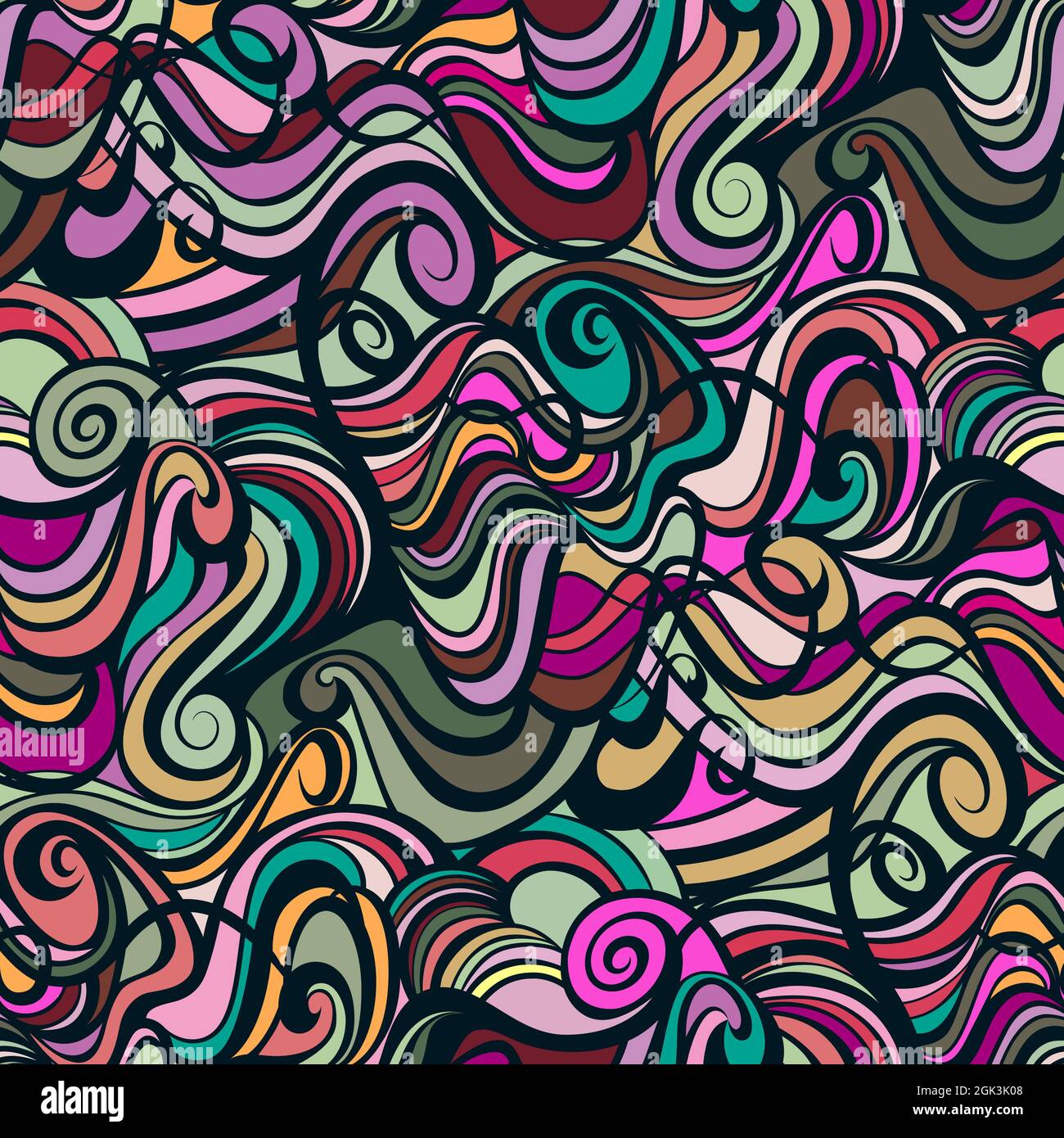 Geometric Waves Seamless Pattern High Resolution Stock Photography and ...