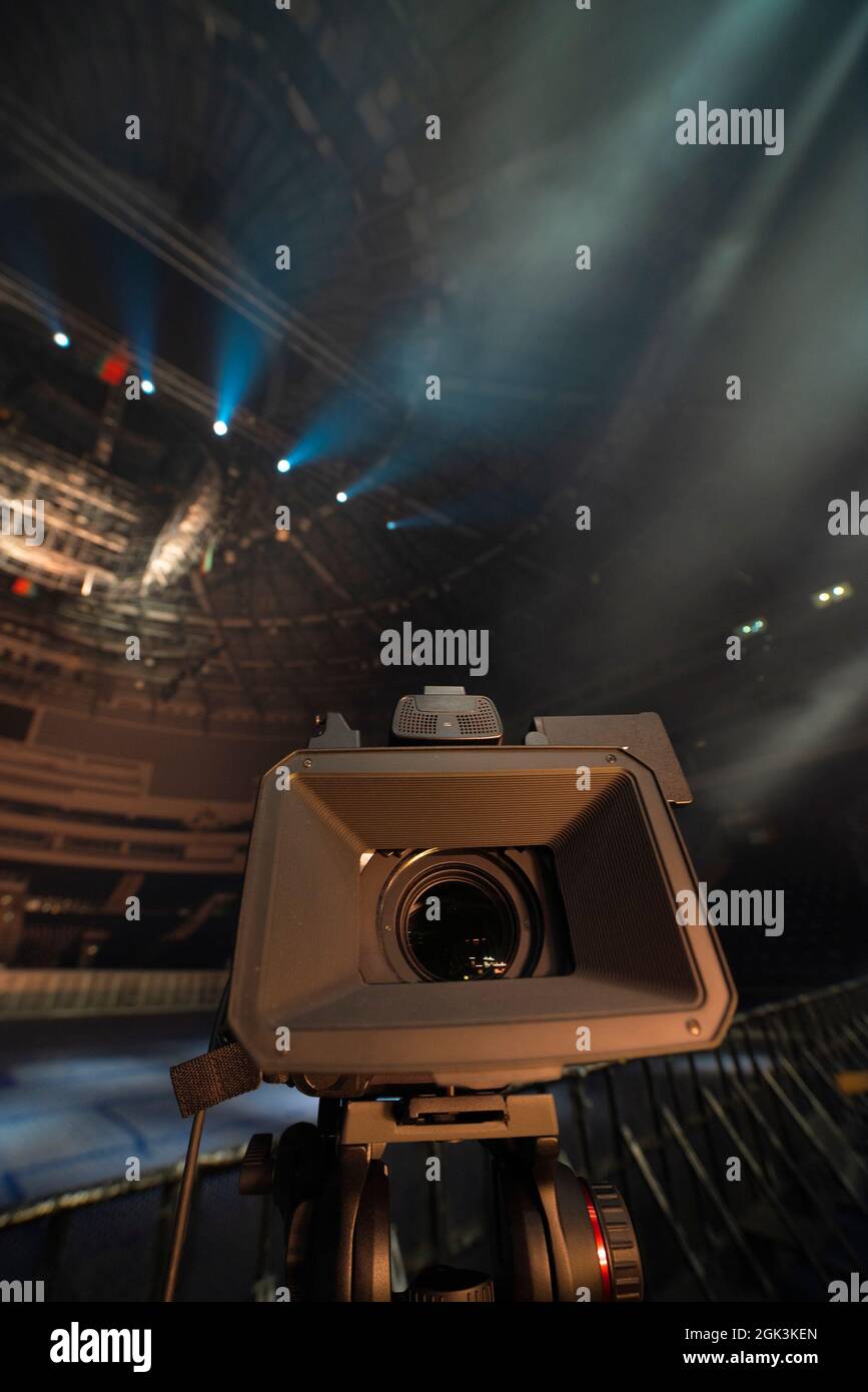 studio camera at the concert. television shooting Stock Photo - Alamy