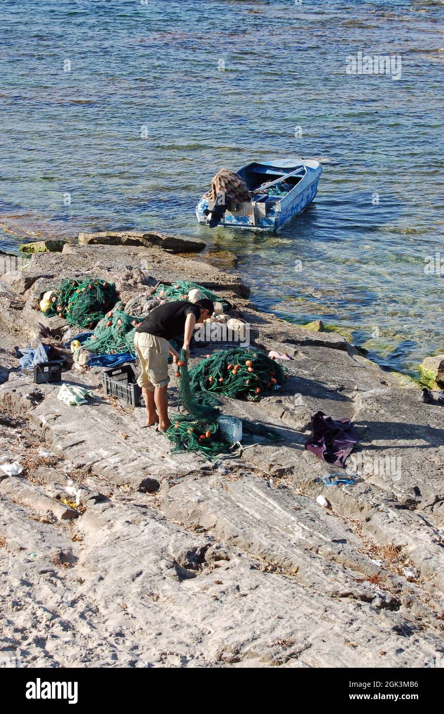 Libya fishing boat hi-res stock photography and images - Alamy