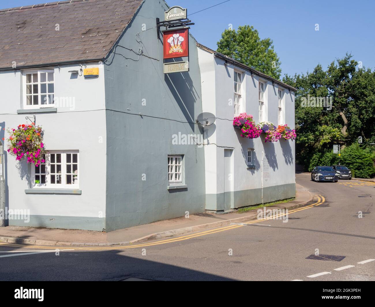 Plume Of Feathers, an Everard pub, in the village of Weedon Bec ...