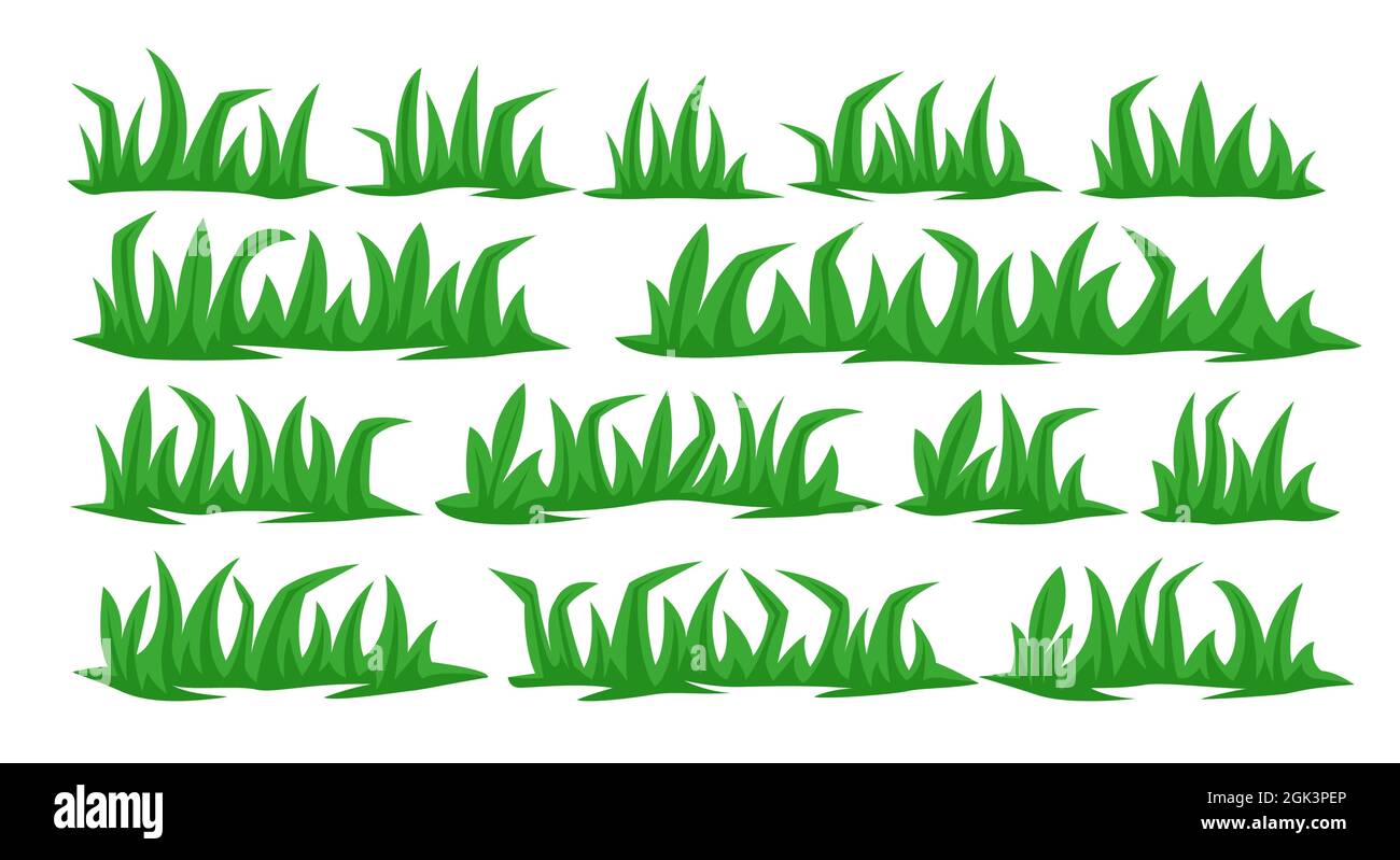 Green grass collection Stock Vector Image & Art - Alamy
