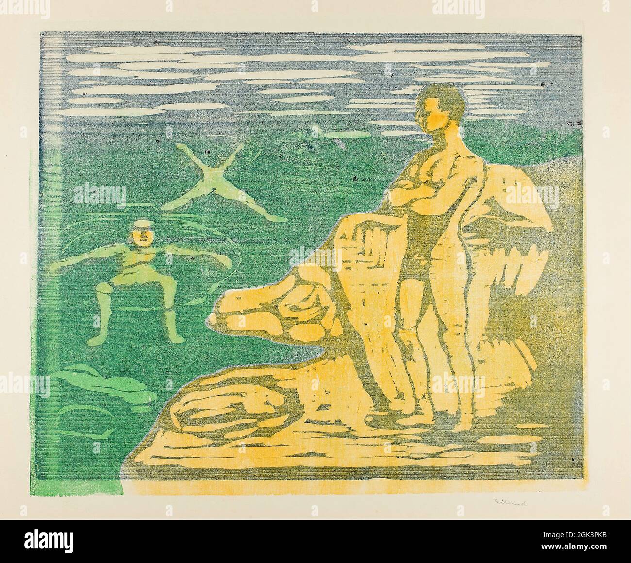 Art by Edvard Munch – Boys Bathing (1899 Stock Photo - Alamy