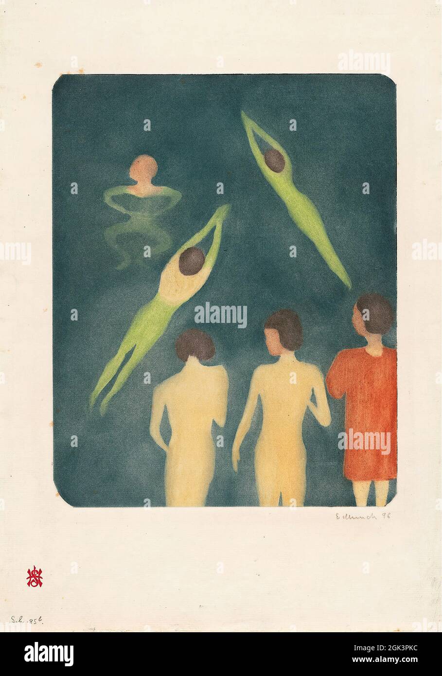 Art by Edvard Munch – Boys Bathing (1896 Stock Photo - Alamy