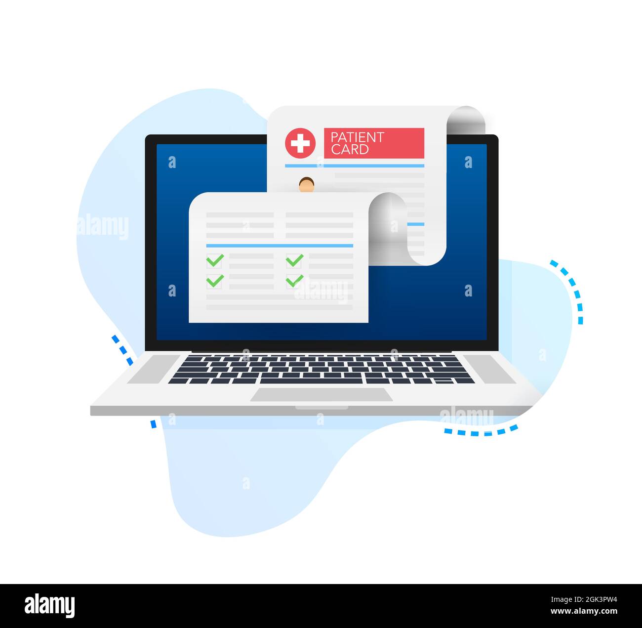 Clipboard in doctors hand. Make notes in patient card. medical report ...