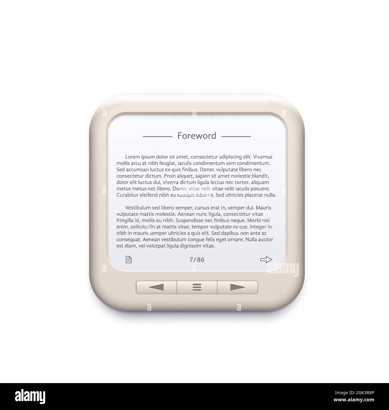 Tablet document reader device Cut Out Stock Images & Pictures - Alamy