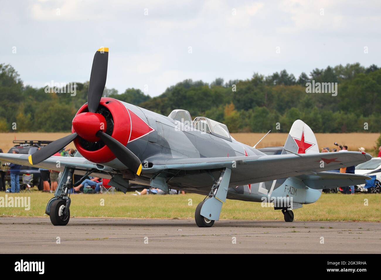 A Russian Yakovlev Yak-3 F-AZIM parked at the Abingdon Air & Country ...